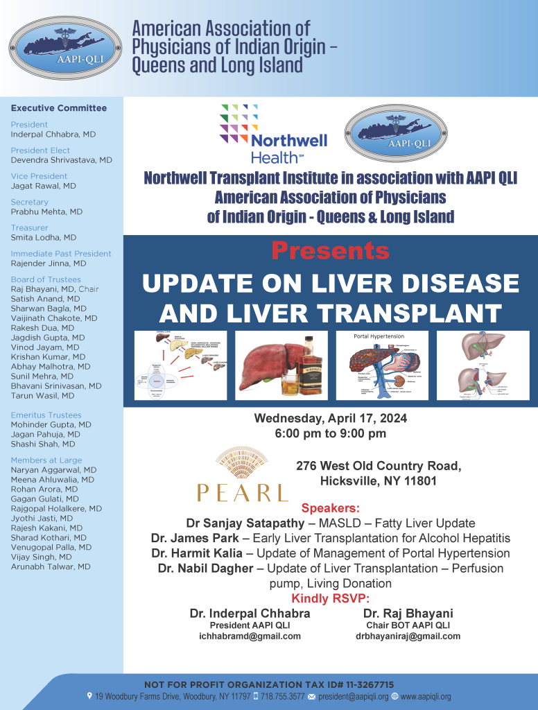 AAPIQLI Event – Update on Liver Disease and Liver Transplant – AAPIQLI
