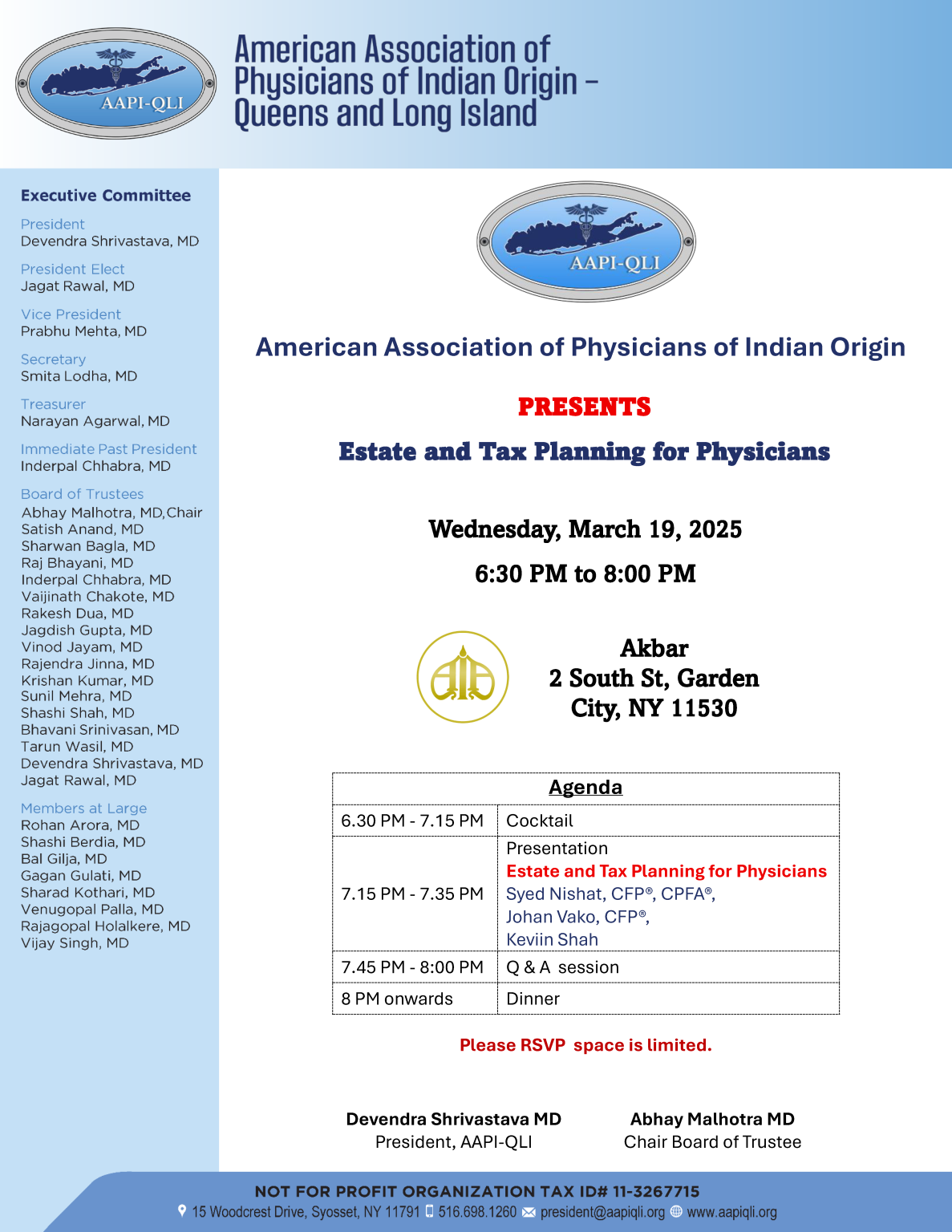 AAPIQLI EVENT: GENERAL BODY MEETING – AAPIQLI